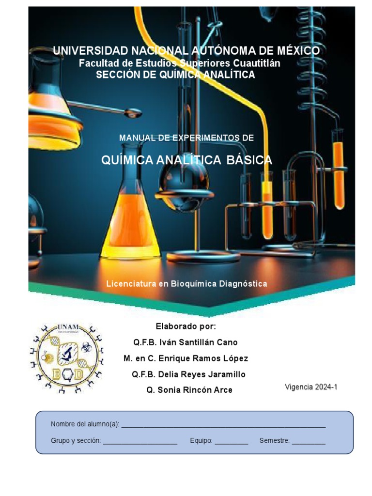 Manual Qab BQD 2024-1 | PDF | Solución tampón | Constante de disociación ácida