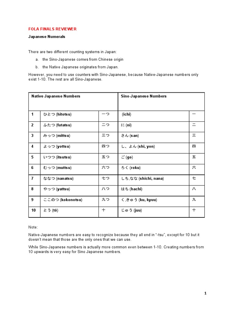 Japanese Foreign Language FINALS REVIEWER | PDF