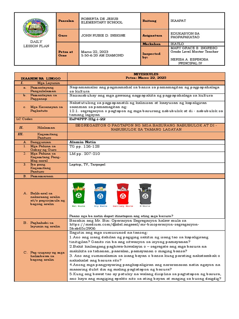 Esp Q3 Week 6 Day2 | PDF