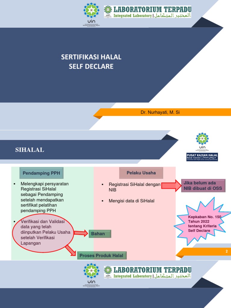 Panduan Sertifikasi Halal Self Declare | PDF
