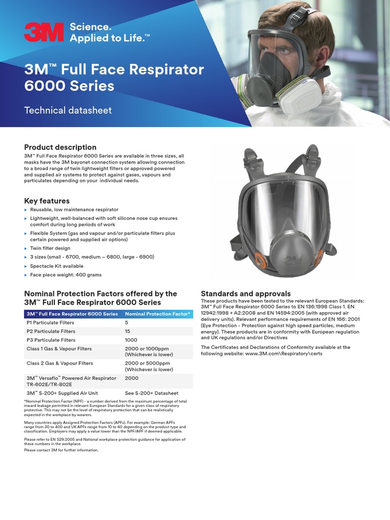 1-Full Face 6000 Series TDS | PDF