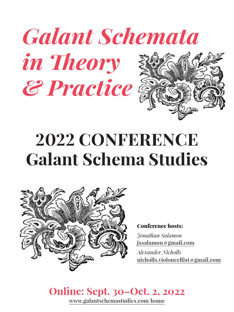 Galant Schemata in Theory Practice - Programa 2022 | PDF | Schema ...