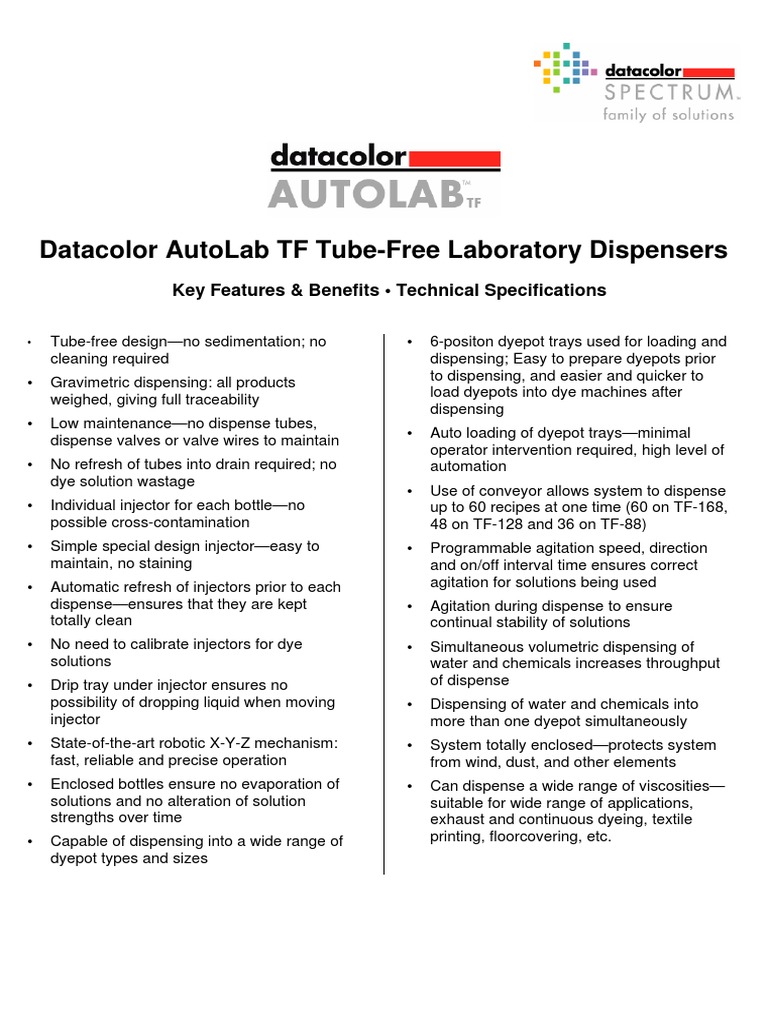 DataColor Dispenser | PDF