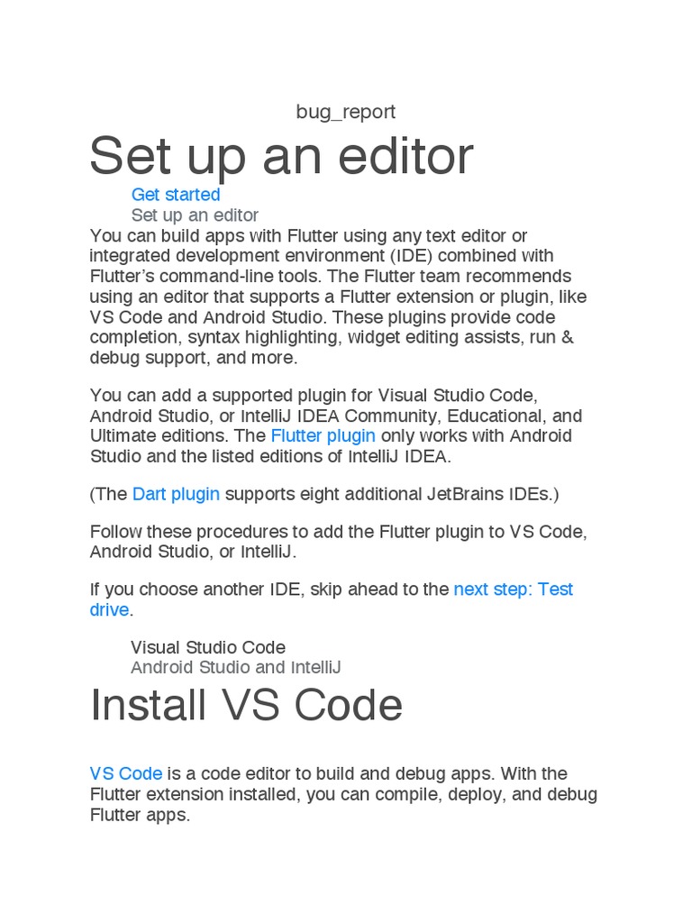 Flutter Android | PDF | Integrated Development Environment | Android (Operating System)