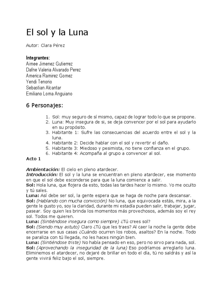 El Sol y La Luna | PDF
