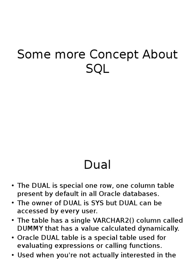 Some More Abt SQL | PDF | Sql | Table (Database)