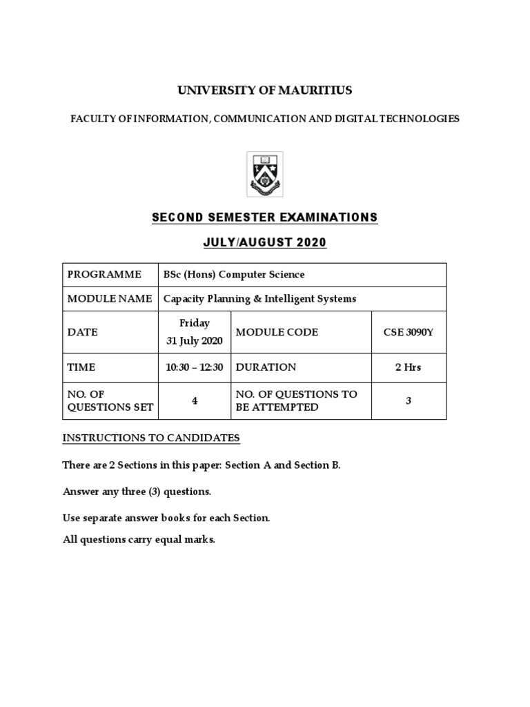 Cse3090y 2020 2 | PDF | Theoretical Computer Science | Applied Mathematics