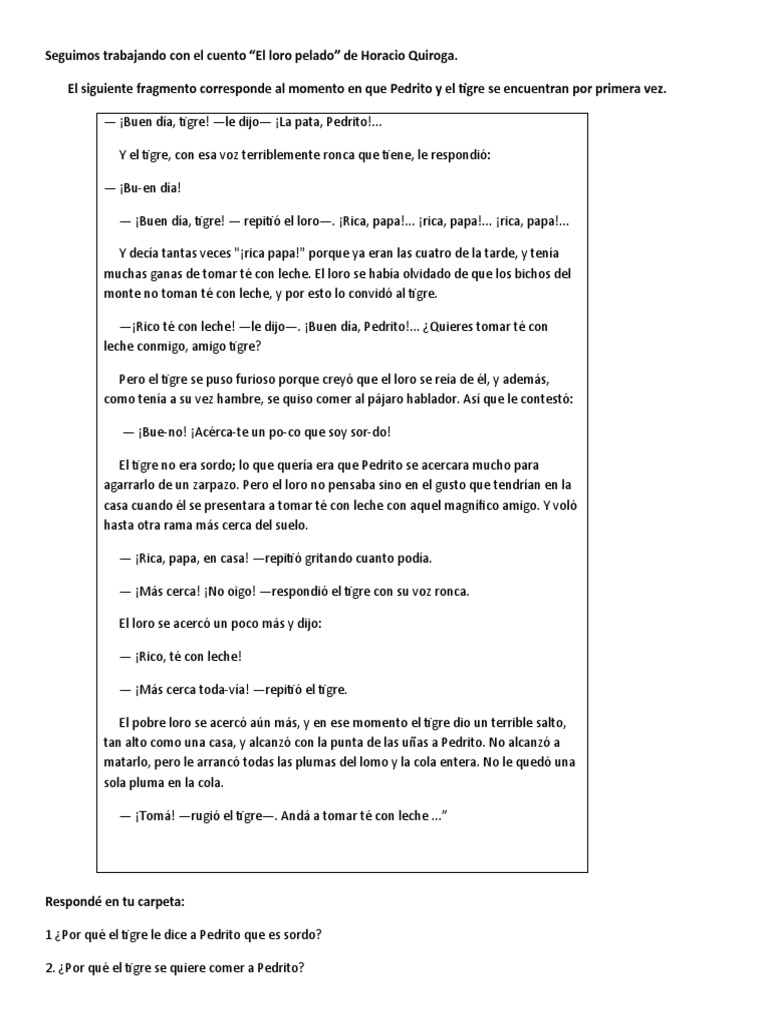 El Loro Pelado | PDF