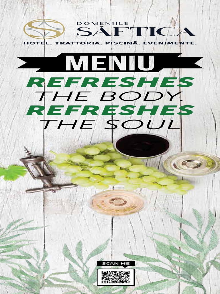 Meniu Bauturi Trattoria Domeniile Saftica | PDF