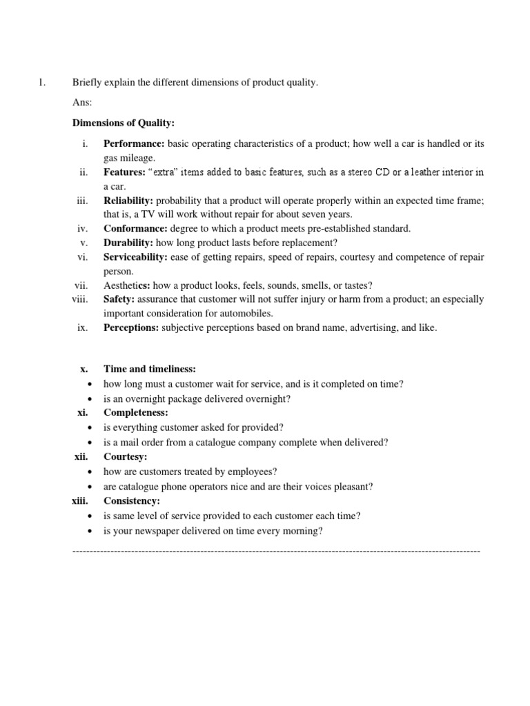 BUS 302 Sample VIVA QUESTION Ans | PDF | Quality Management | Inventory