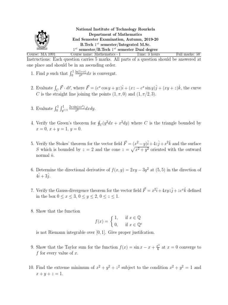 Ma1001 2 | PDF | Functions And Mappings | Geometry