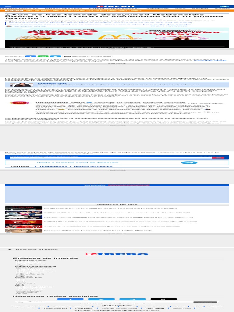 ¿Aún No Has Tomado Desayuno McDonald's Ofrece COMBO GRATIS Vistiéndote Con Tu Pijama Favorita ...