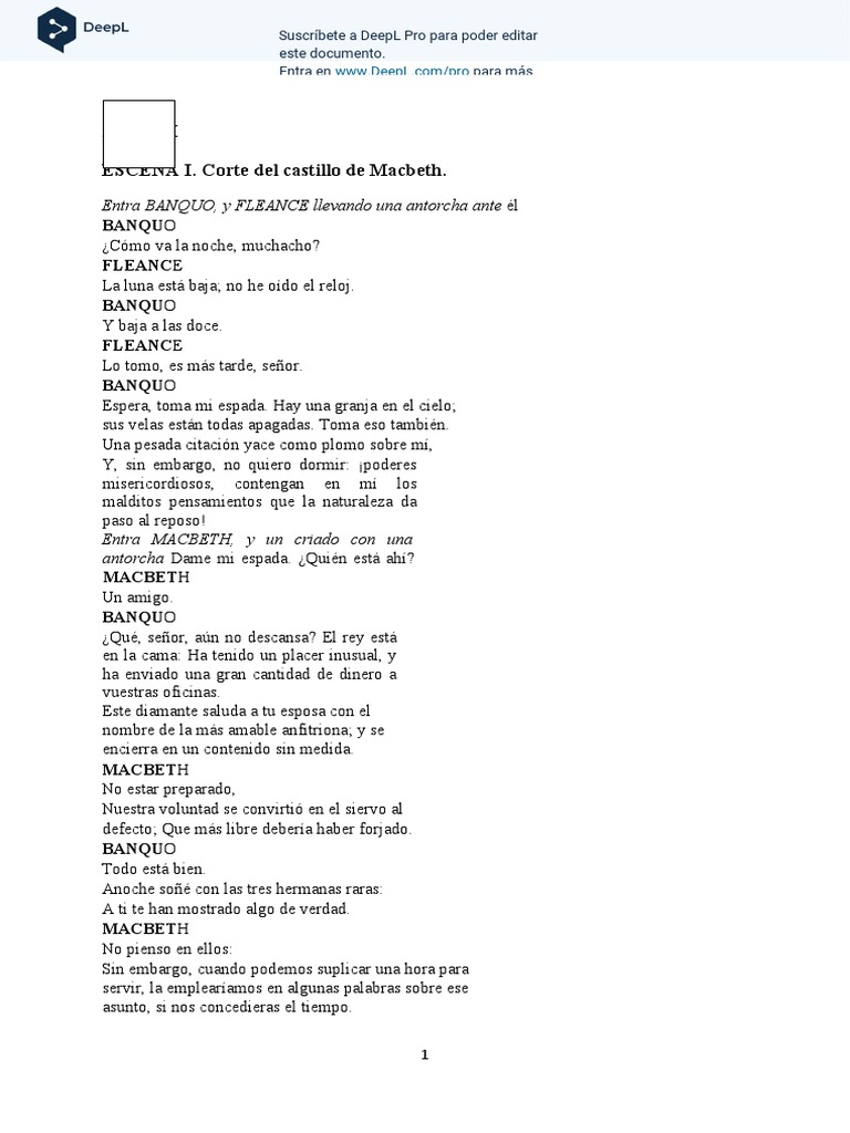 Traduccion Macbeth 4 Es | PDF