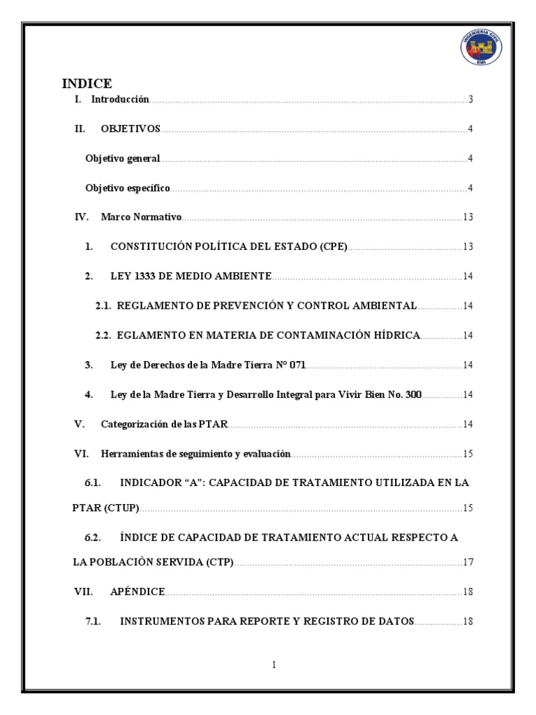Informe Ptar Final | PDF