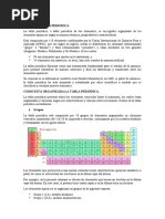 Filas Horizontales en la Tabla Periódica | PDF | Elementos químicos | Ion