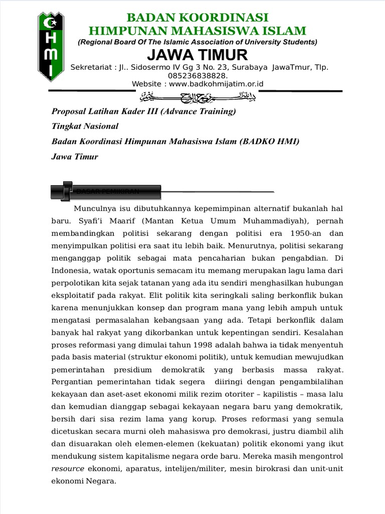 Dokumen - Tips Proposal Lk3 Hmi | PDF