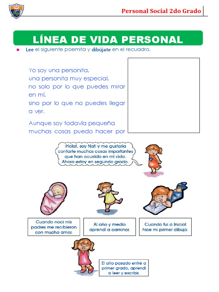 Línea de Vida Personal para Segundo Grado de Primaria | PDF