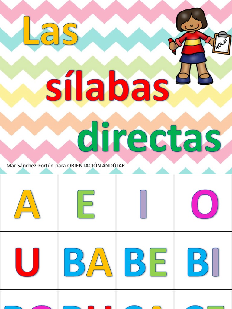 Las Silabas Directas en Tarjetas | PDF