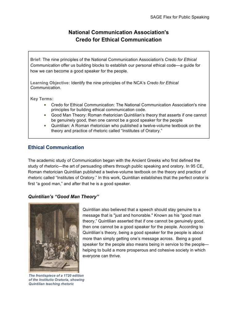 USA National Communication Association | PDF | Rhetoric | Communication