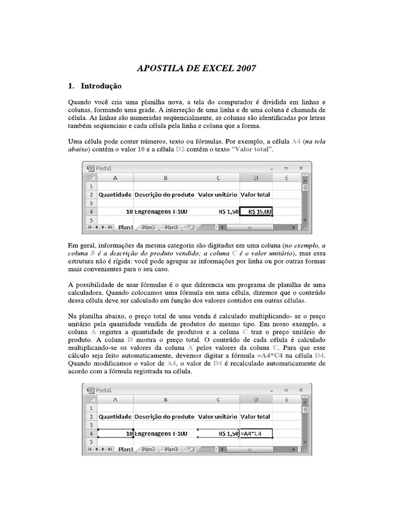 Apostila Excel | PDF
