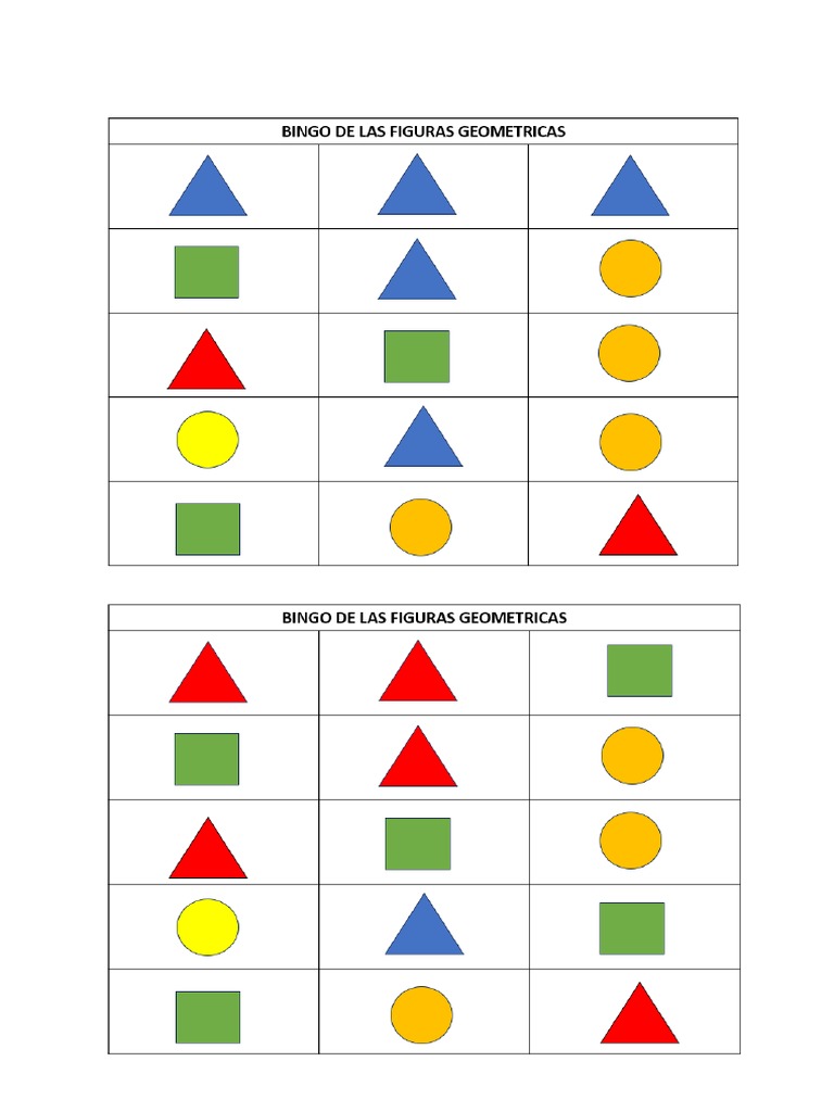 Bingo Figuras - Documentos de Google | PDF