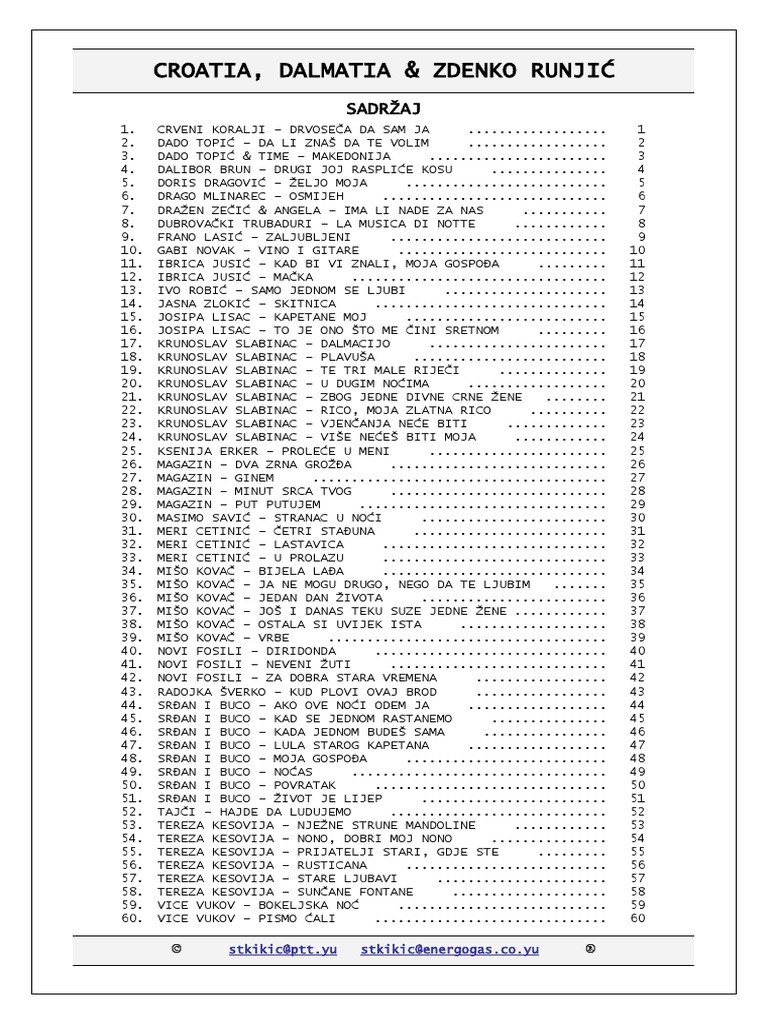 Croatia, Dalmatia & Zdenko Runjić 1 | PDF