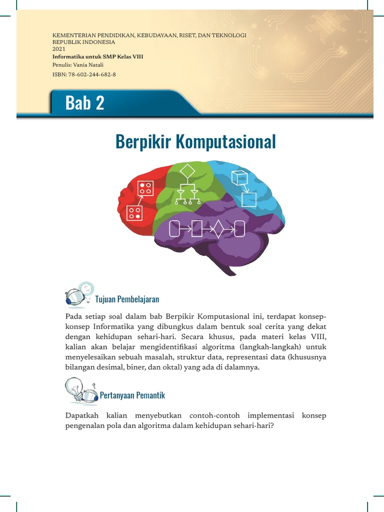 Bab 2 Berpikir Komputasional | PDF | Metode & Bahan Ajar | Seni