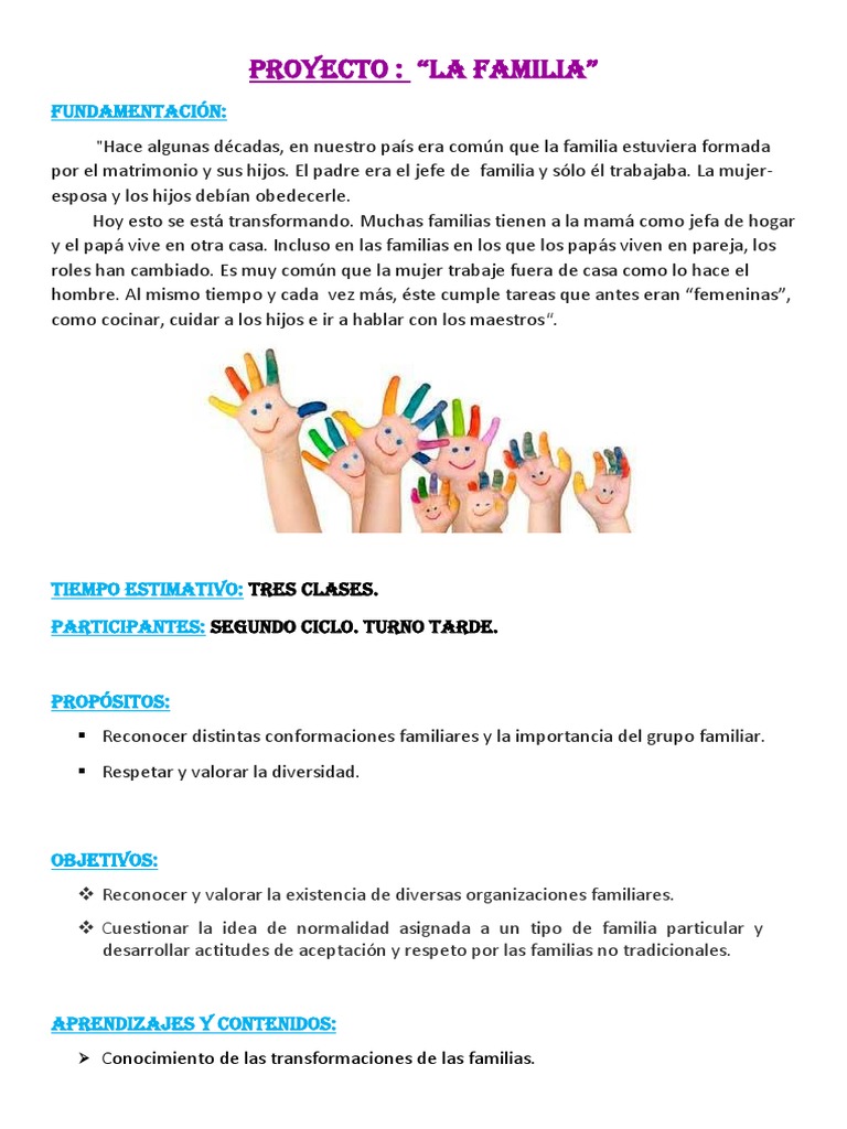 Proyecto Familia | PDF | Familia