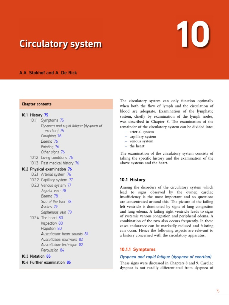 Chapter 10 - Circulatory System | PDF