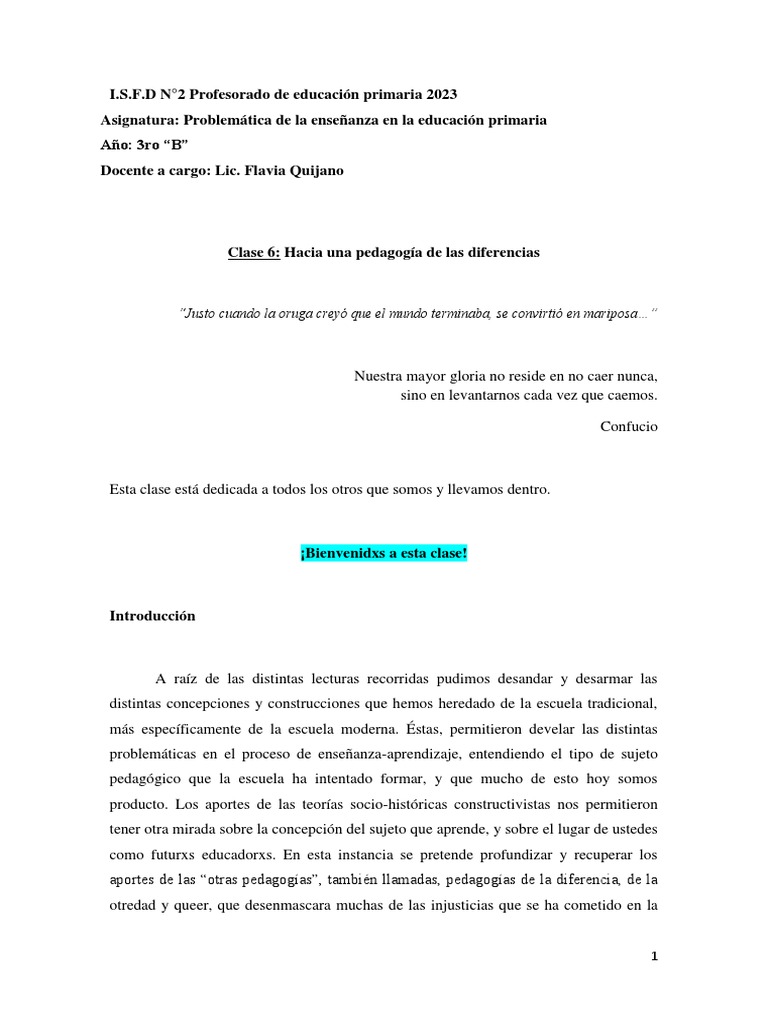 Clase 5 Hacia Una Pedagogia de La Amorosidad | PDF