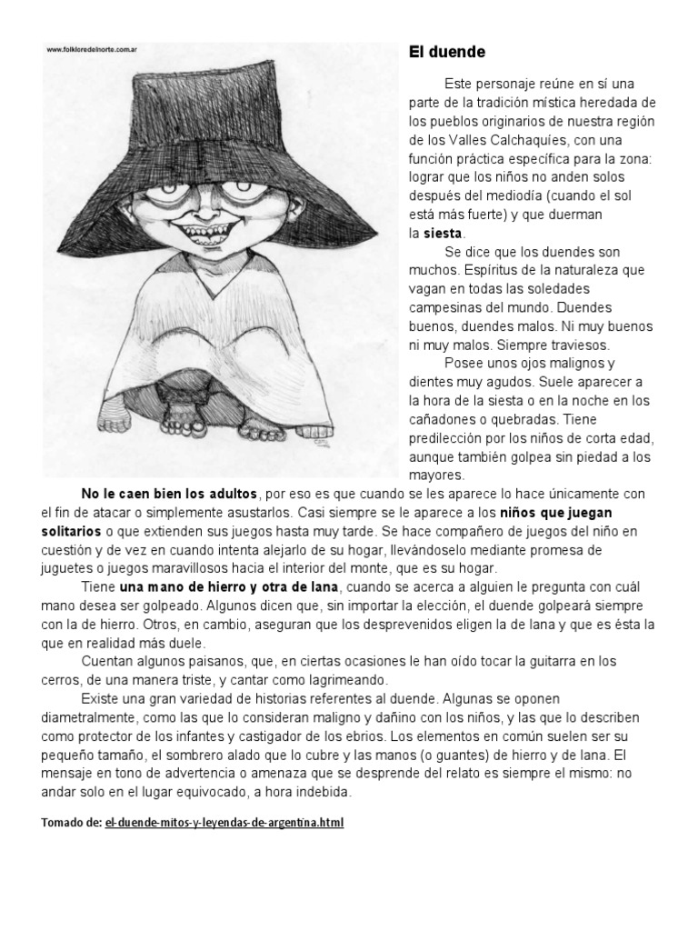 Leyenda del Duende en Argentina | PDF