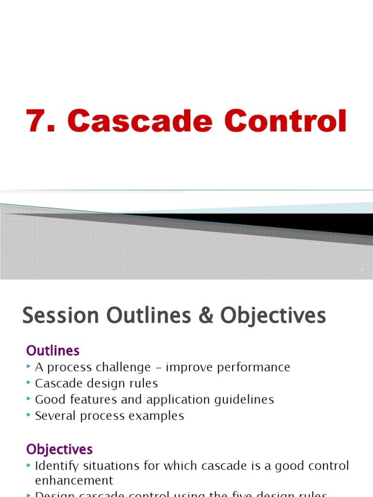7 Cascade Control | PDF | Science & Mathematics