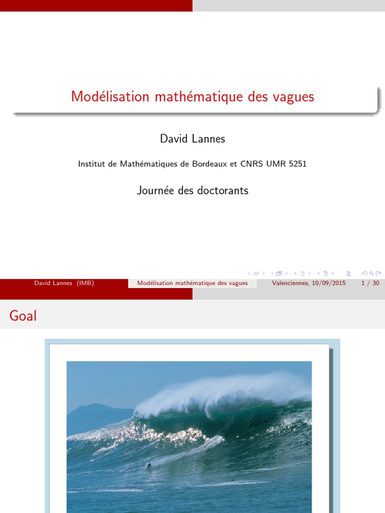 Lille Lannes | PDF | Waves | Asymptotic Analysis