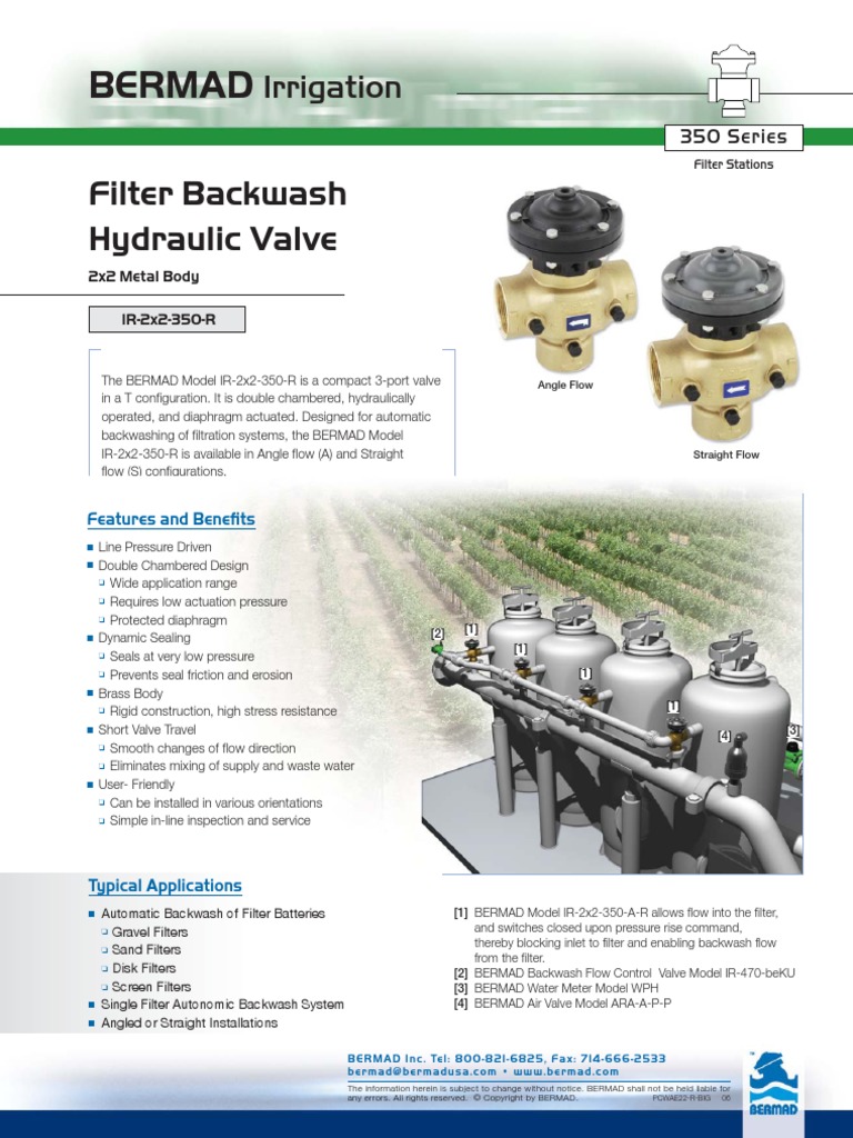 CATALOGO IR 2x2-350-R BERMAD | PDF