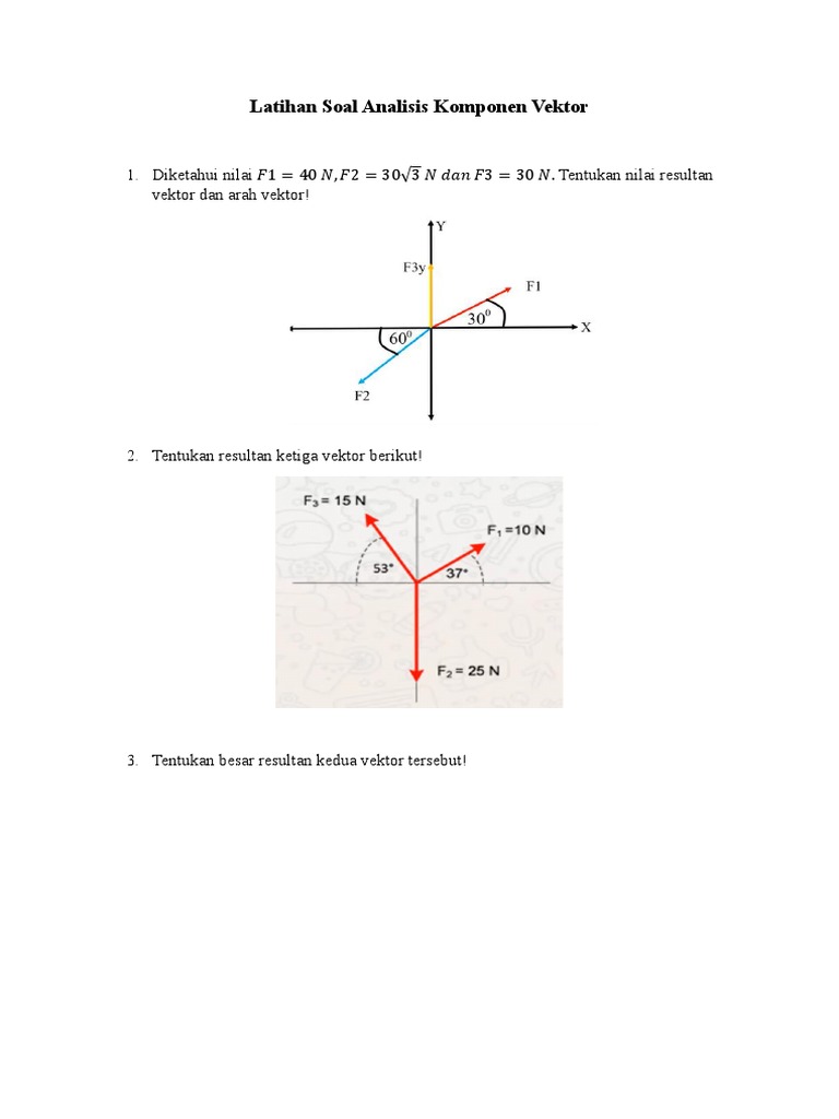 Latihan Soal - Analisis Komponen Vektor | PDF | Metode & Bahan Ajar ...