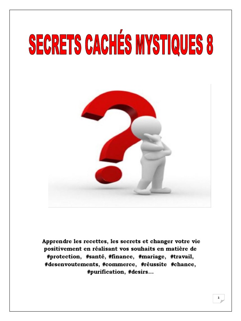 Secrets Mystiques pour Changer de Vie | PDF | Bougie | Saignement