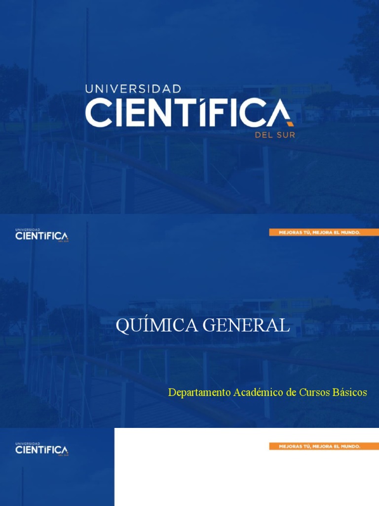 Química General Teo Sem-01 Sesión-01 2023-2 Química y Materia | PDF | Mezcla | Importar
