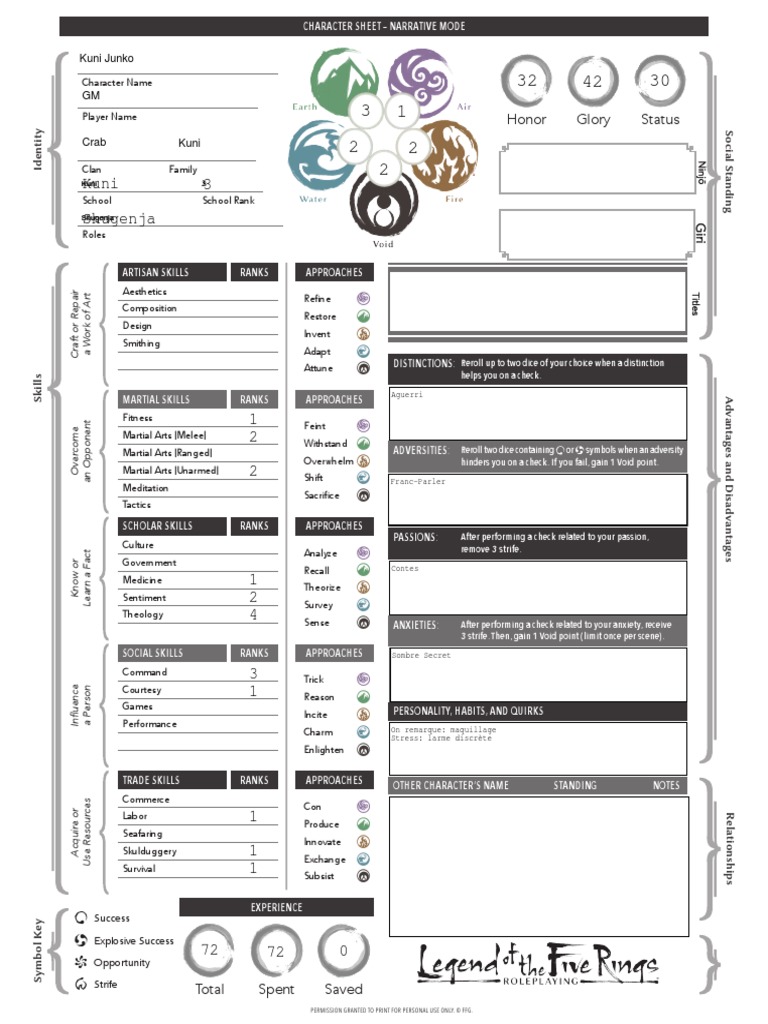 2B1 - Kuni Junko Kuni Shugenja Crab Clan | PDF