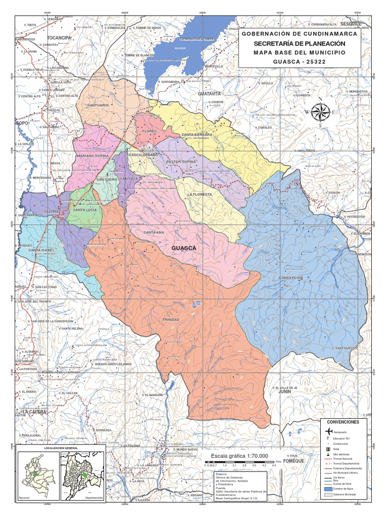 Mapa Politico MUNICIPIO - DE - GUASCA | PDF