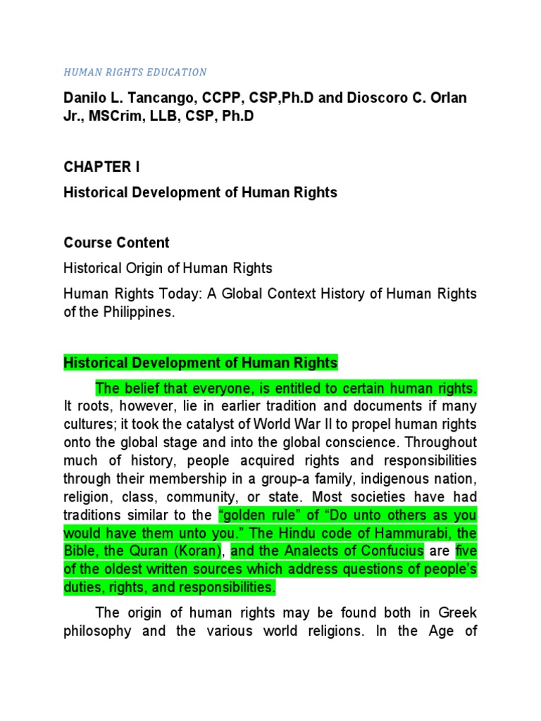 CLJ-2 Human-Rights-Education-Chapter-12 | PDF