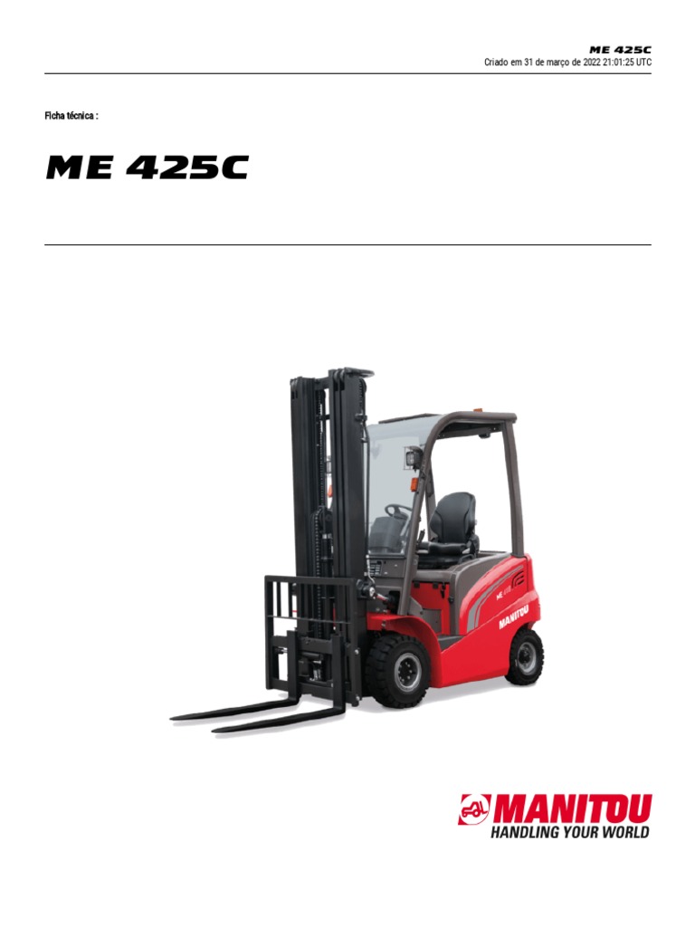 Manitou ME 425C | PDF