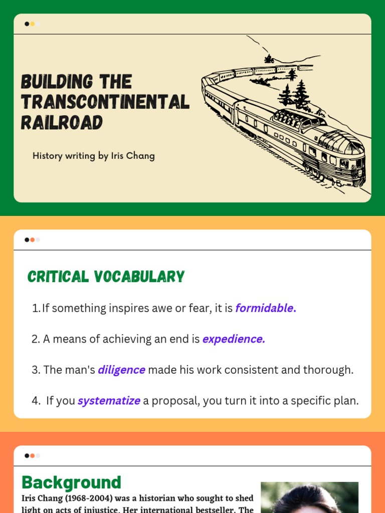 Building The Transcontinental Railroad | PDF