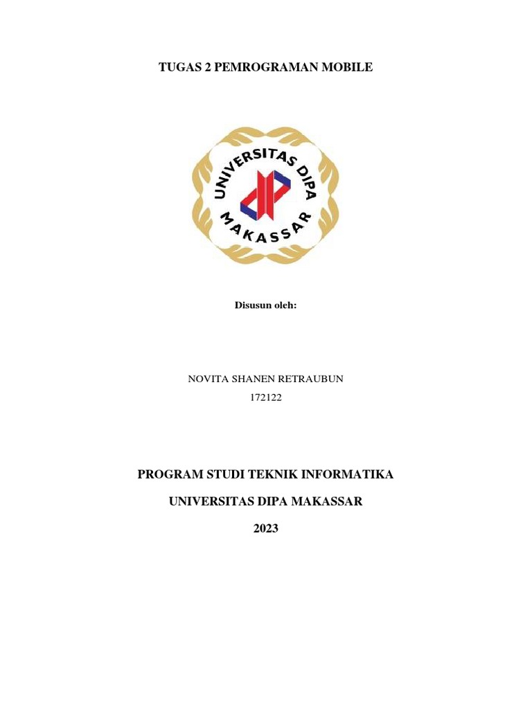 Tugas 2 Pemrograman Mobile | PDF | Software Engineering | Personal Digital Assistant