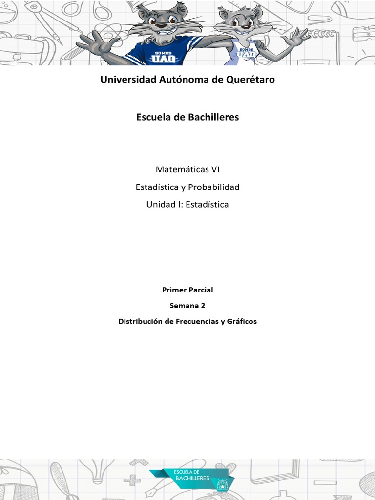 2 - SegundaSemana - PrimerParcial MAT6 | PDF | Histograma | Matemáticas