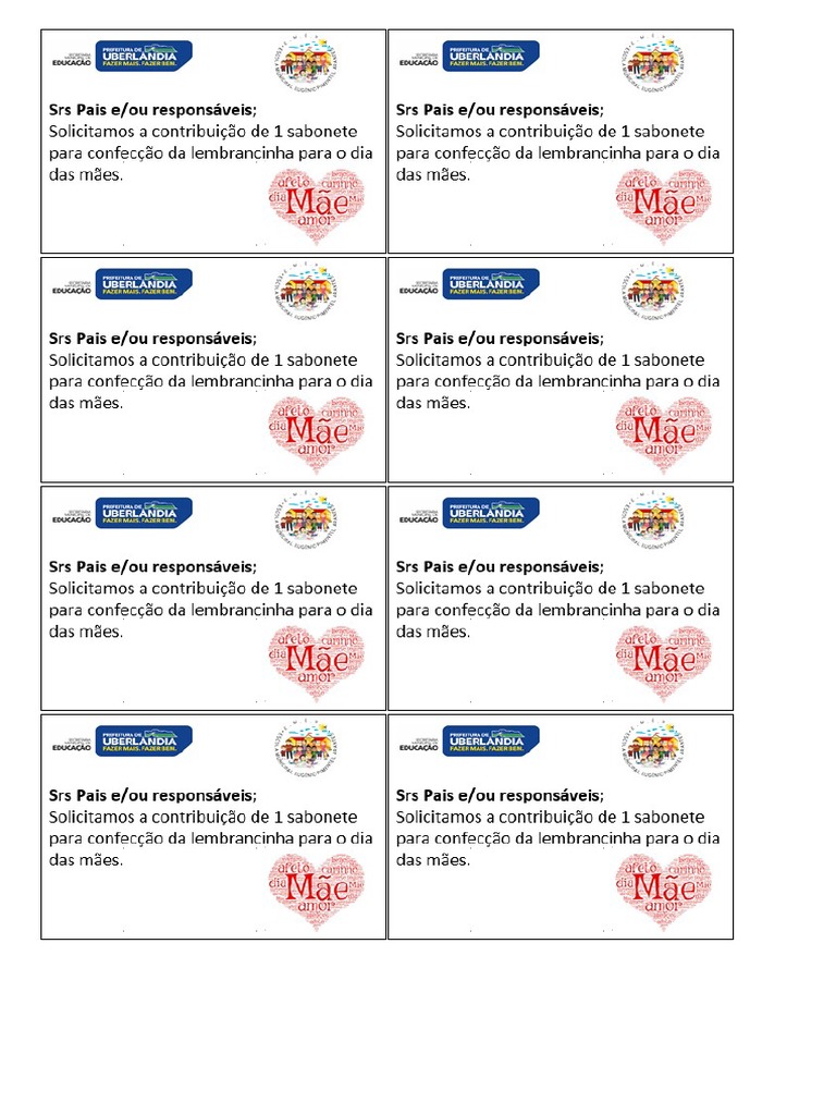 Bilhete para Mae | PDF