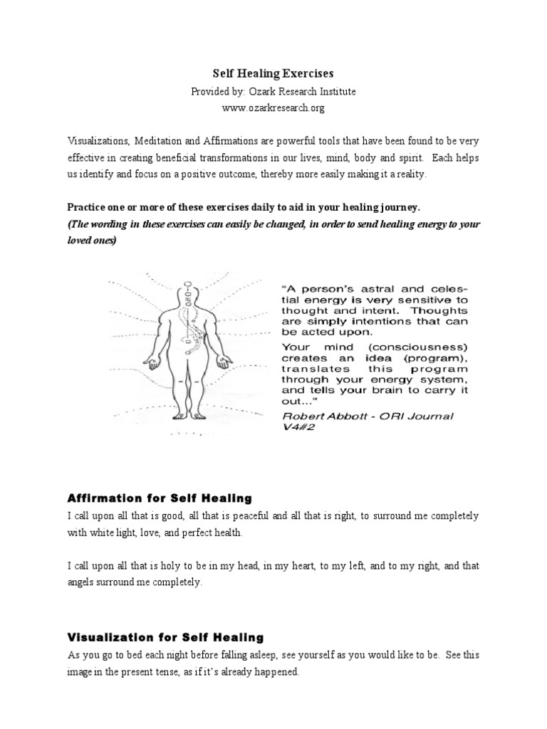 Self Healing Exercises | PDF