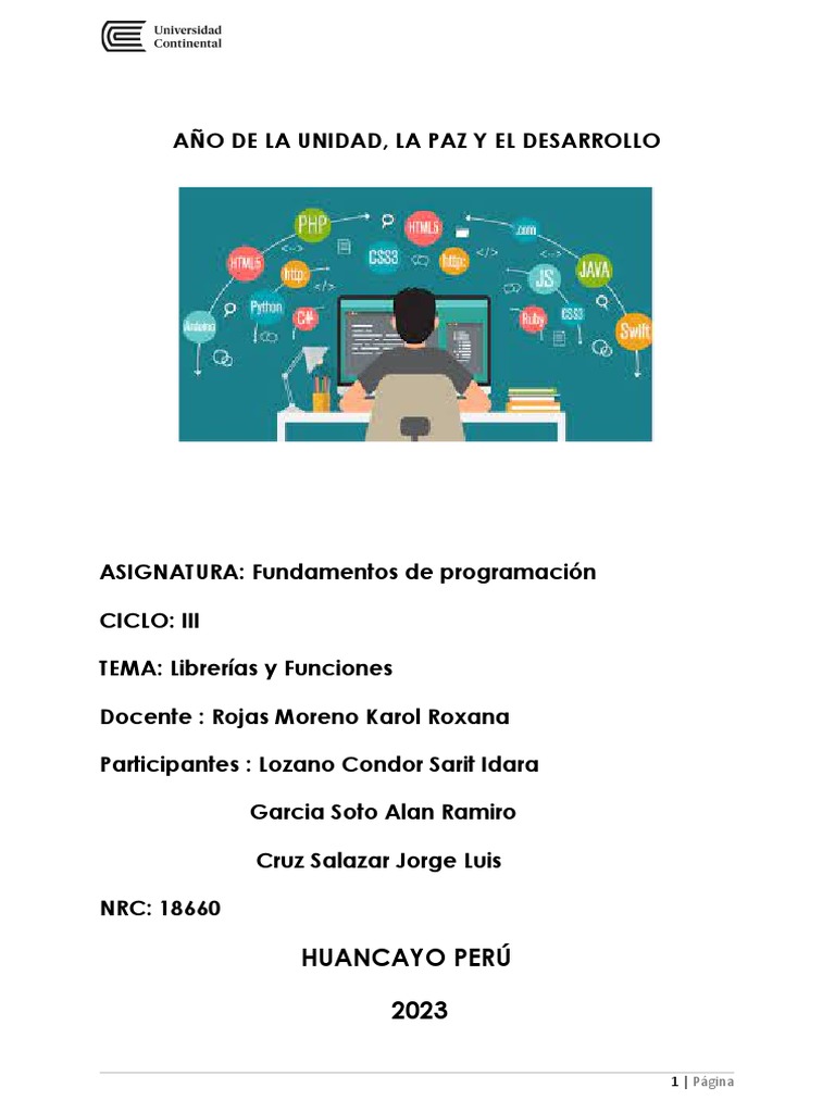 Semana 15 Exposicion Informe Ppts Programas 2022 | PDF | Cadena (informática) | C