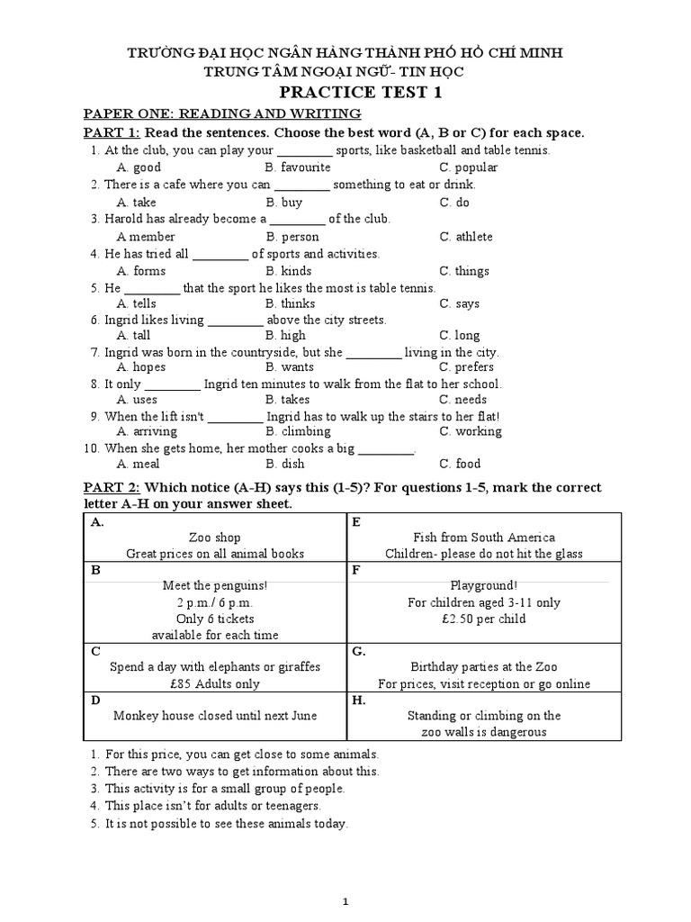 SACH A2-TESTS - READ-Write | PDF