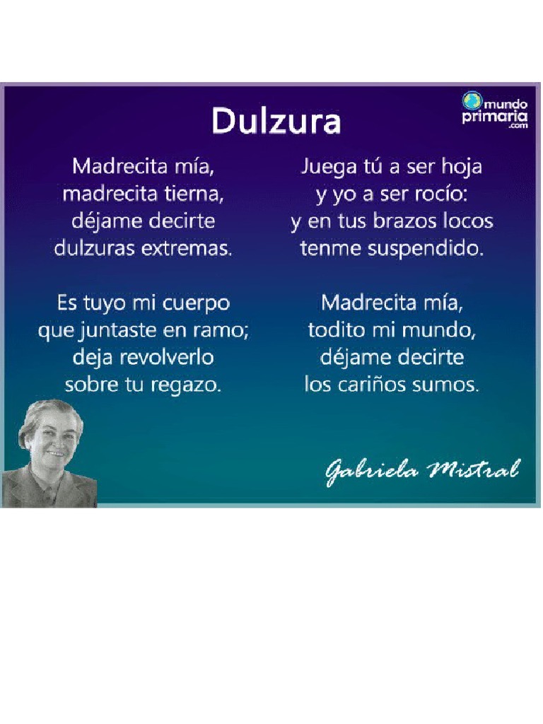 Poema - Dulzura | PDF