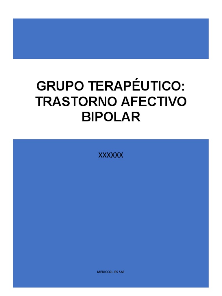 Formato Grupo Tab Mayo 2023 | PDF | Manía | Desorden bipolar